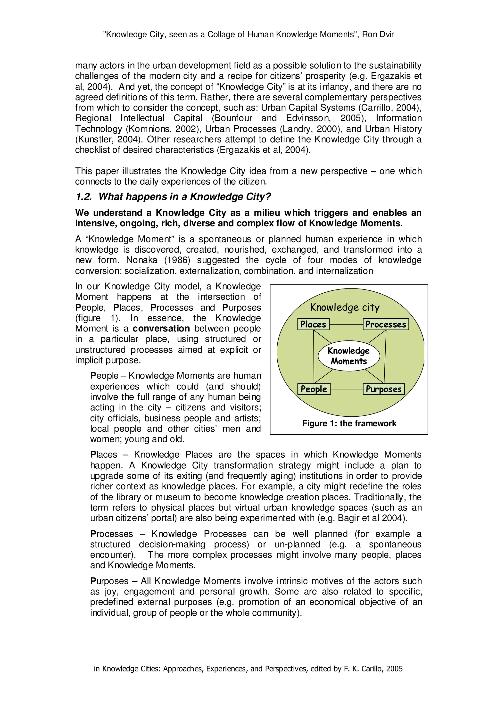Knowledge city human moments dvir1 | PDF