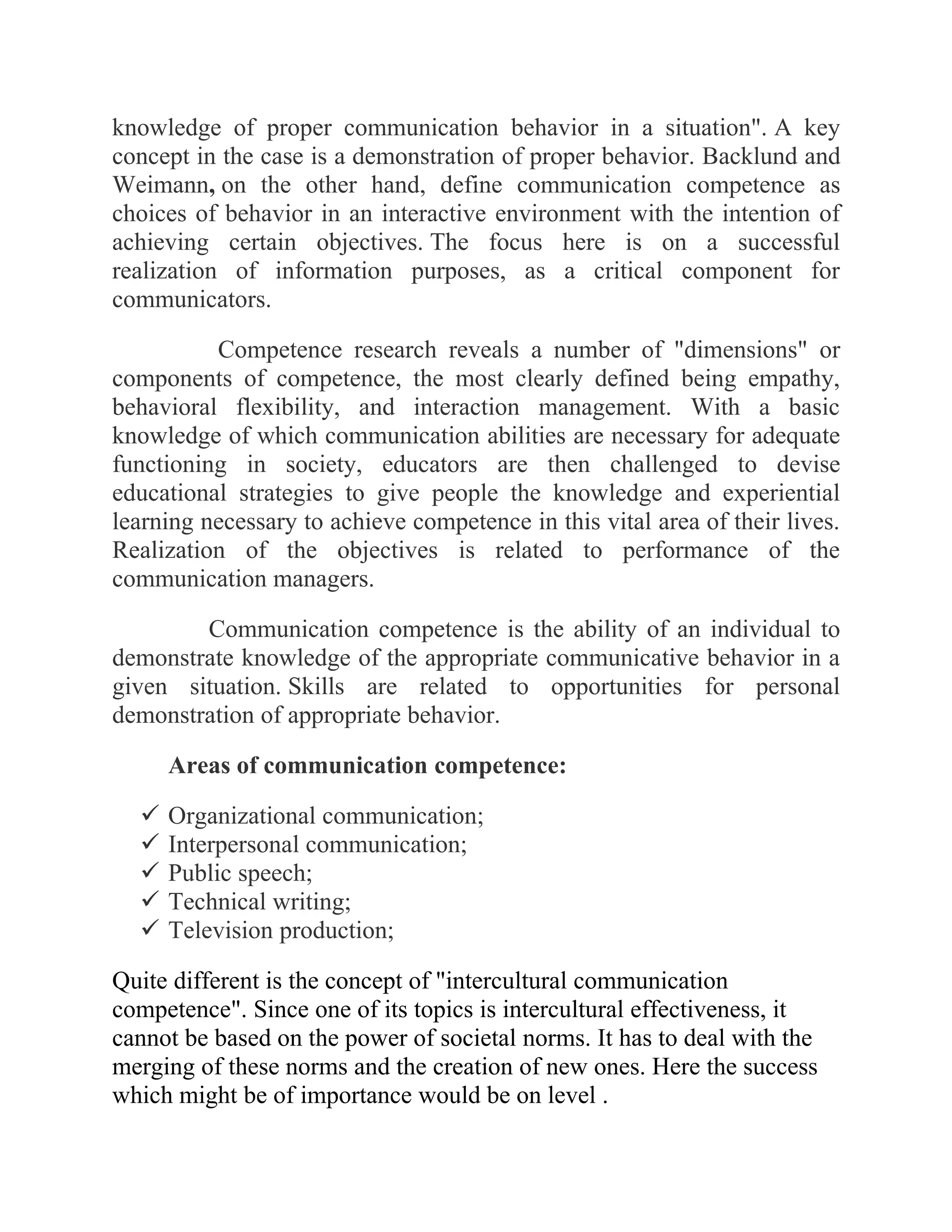 Knowledge communication competency- Resume | DOC