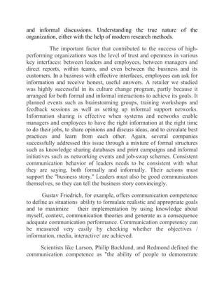 Knowledge communication competency- Resume | DOC