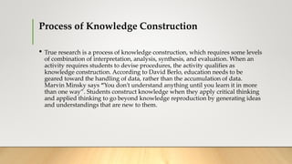 Knowledge construction | PPTX