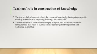 Knowledge construction | PPTX