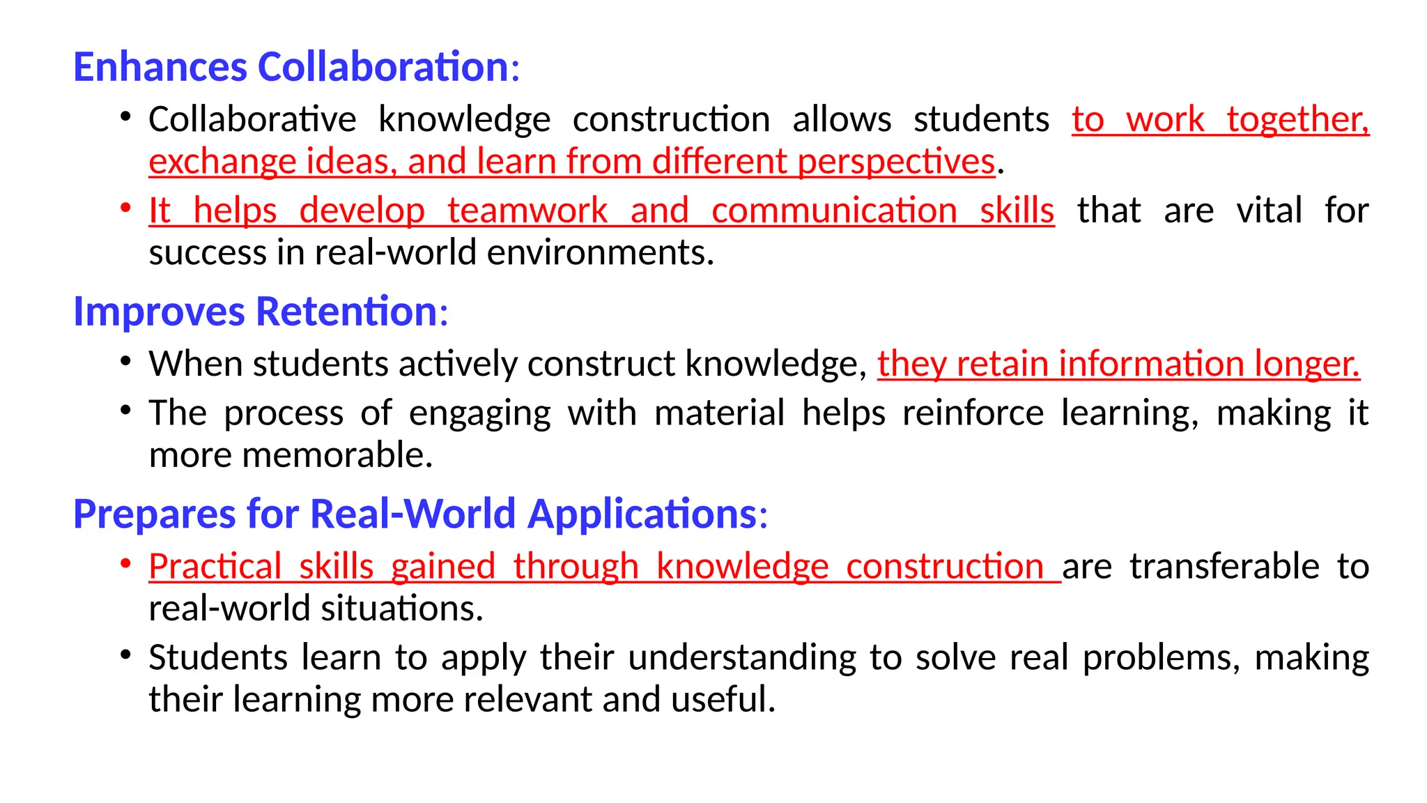 Knowledge construction Types, Importance of Knowledge Construction in the Classroom | PPTX