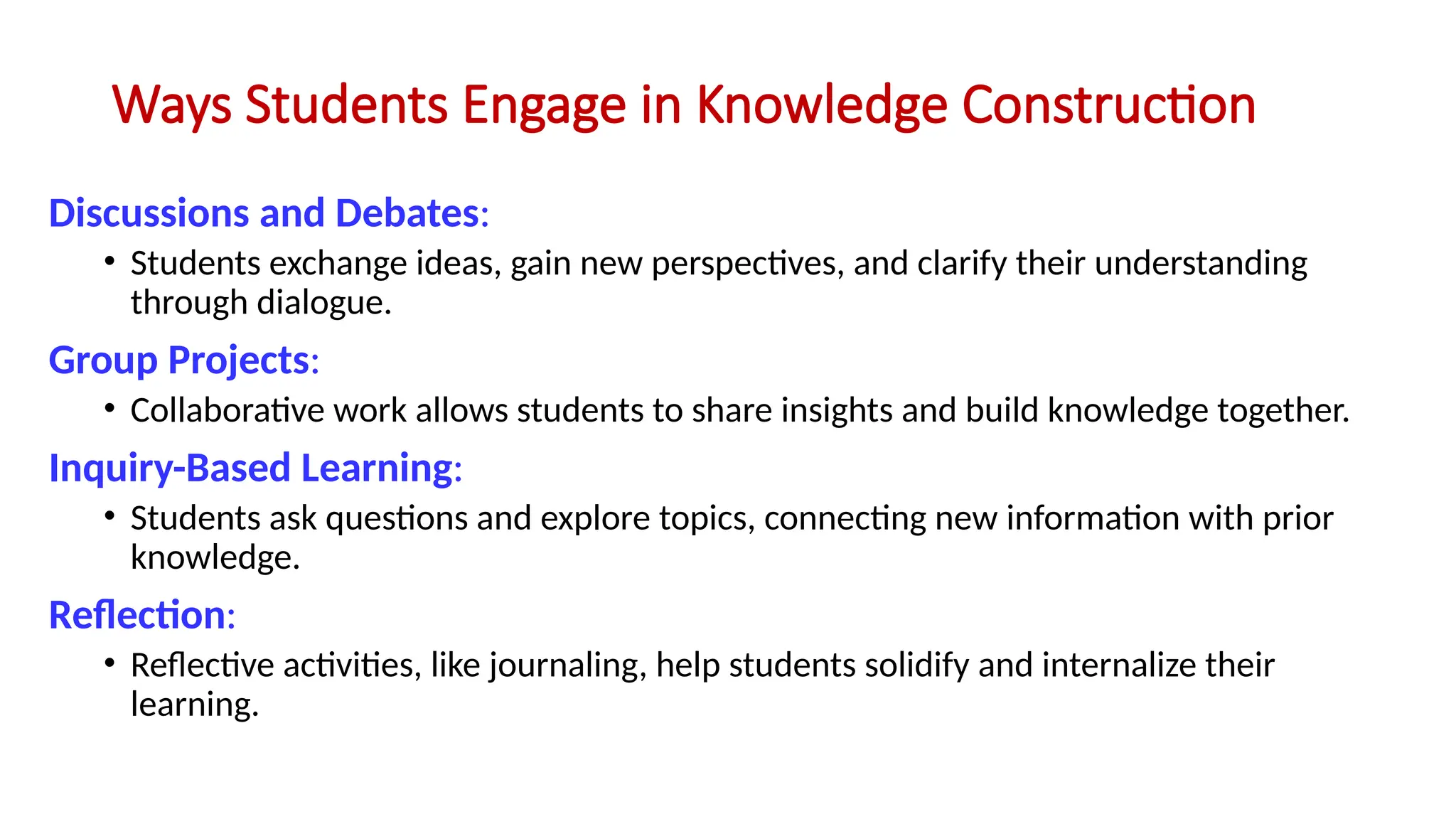 Knowledge construction Types, Importance of Knowledge Construction in ...