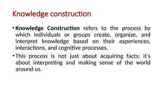 Knowledge construction Types, Importance of Knowledge Construction in ...
