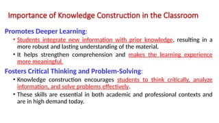 Knowledge construction Types, Importance of Knowledge Construction in ...