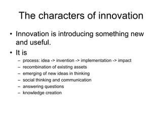 Knowledge creation in innovation processes | PDF