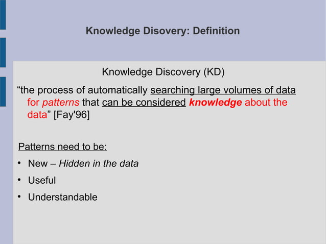 Tutorial Knowledge Discovery Ppt