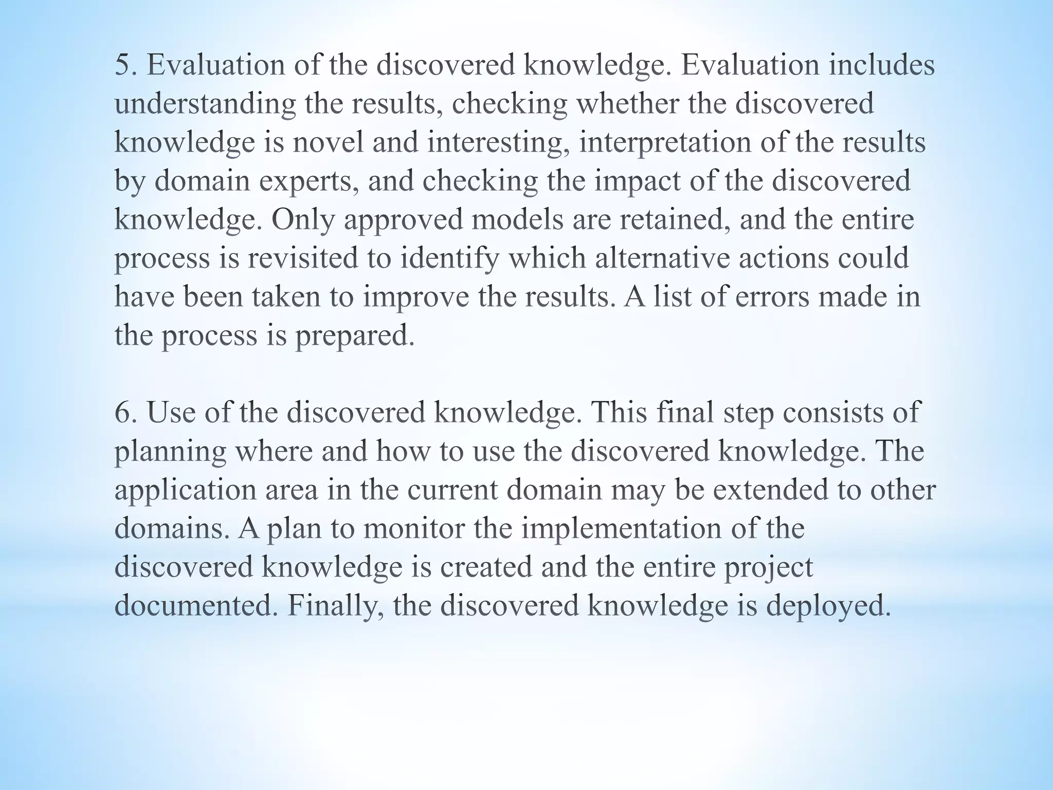 Knowledge discovery process | PPTX