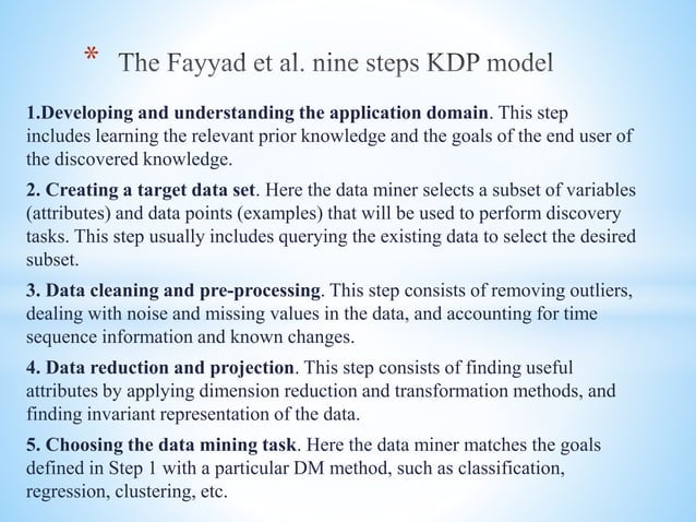 Knowledge discovery process | PPTX