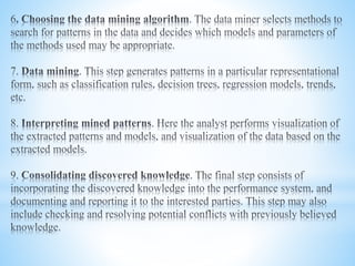 Knowledge discovery process | PPTX