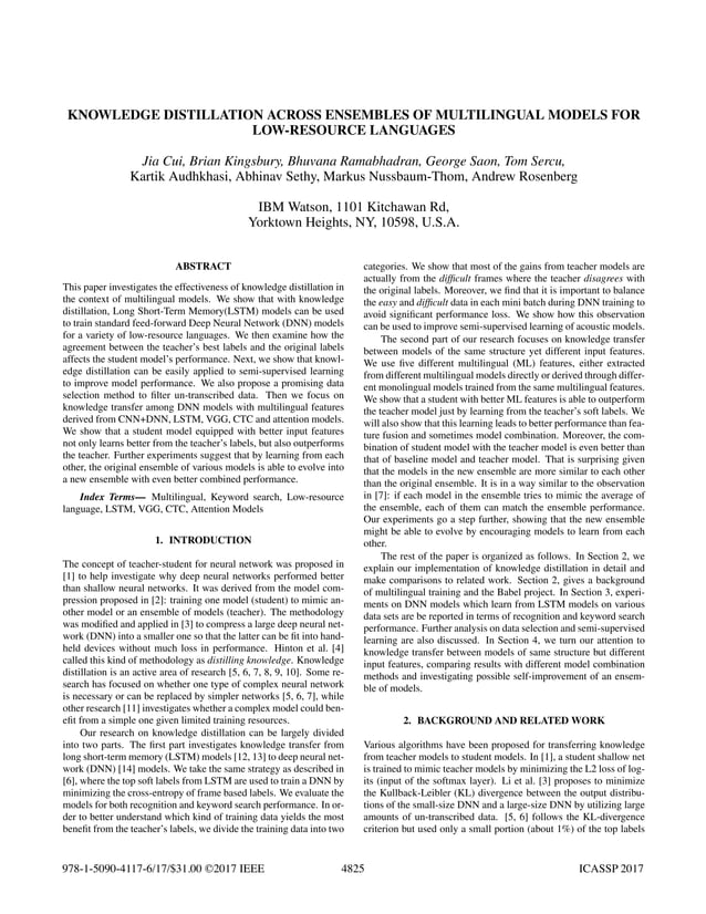 Knowledge distillation deeplab | PDF