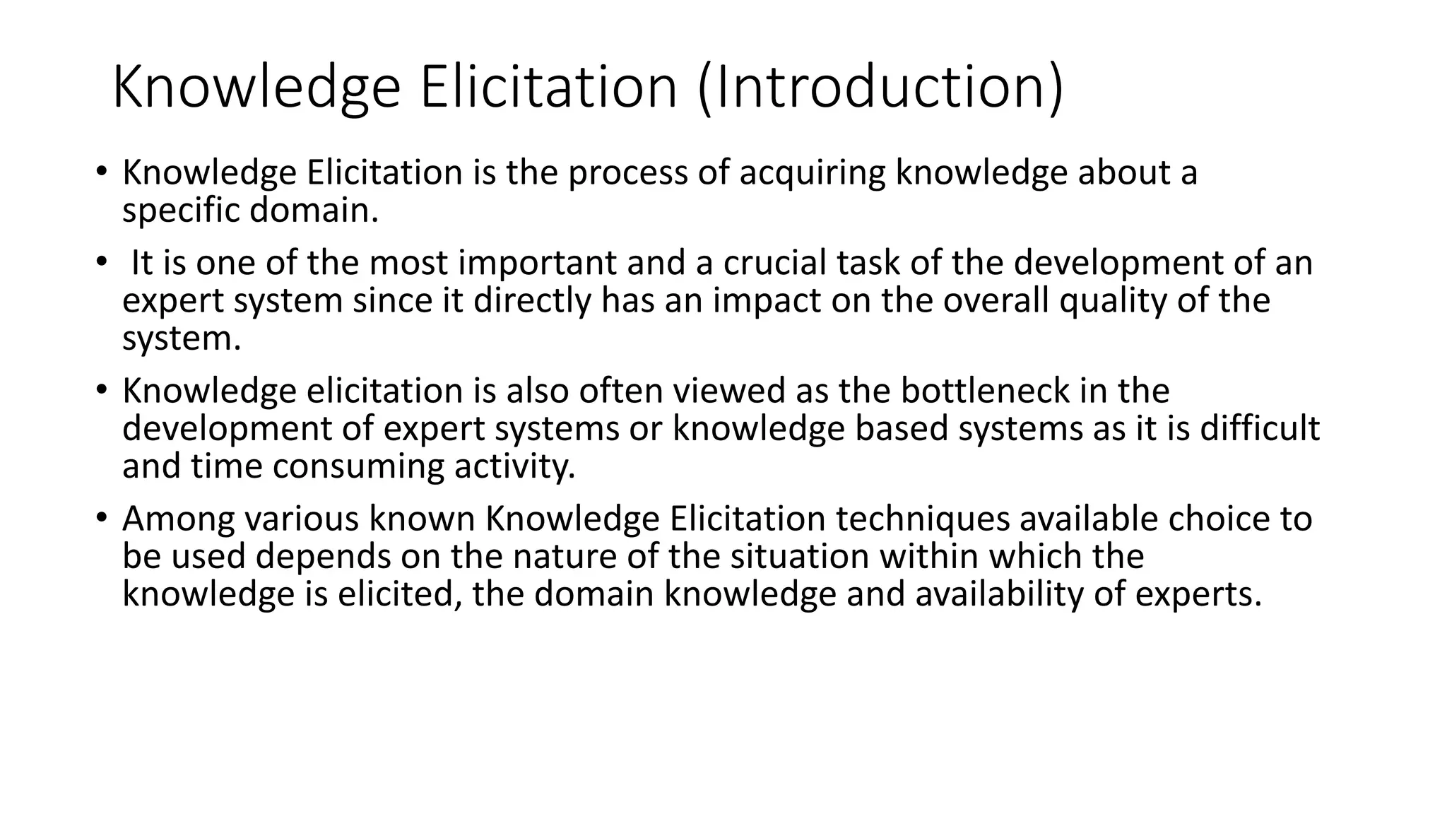 Knowledge Elicitation Techiniques Concept Sorting | PPT