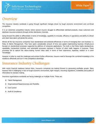 Knowledge Enabled Insurance Organization | PDF
