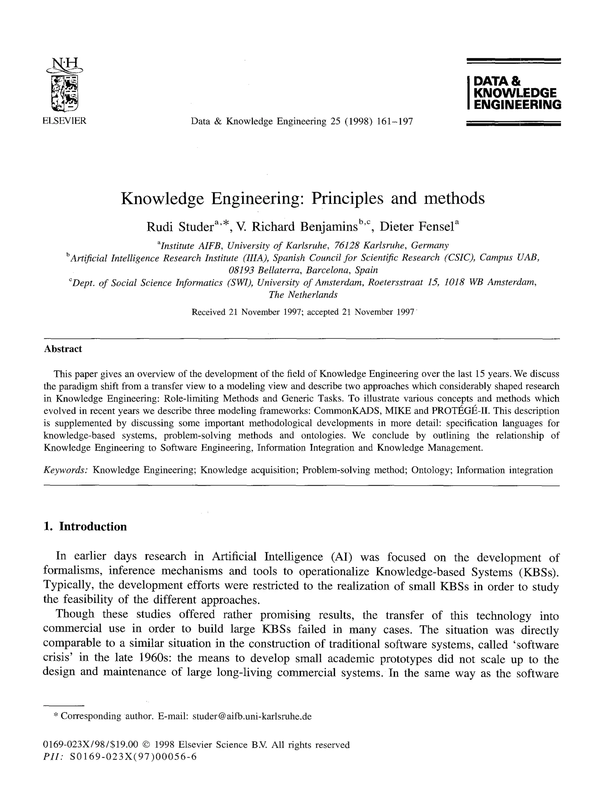 Knowledge engineering principles and methods | PDF