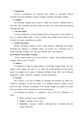 Knowledge exchange | DOCX