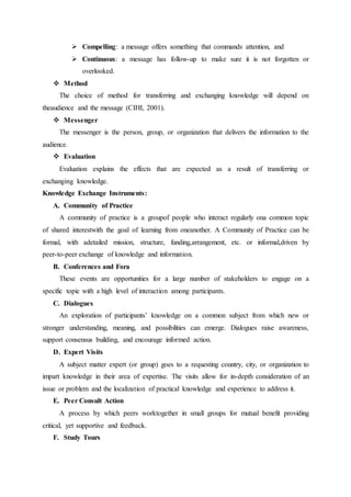 Knowledge exchange | DOCX