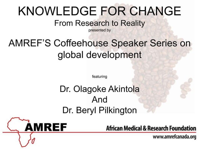 Knowledge for Change: From Research to Reality | PPTX