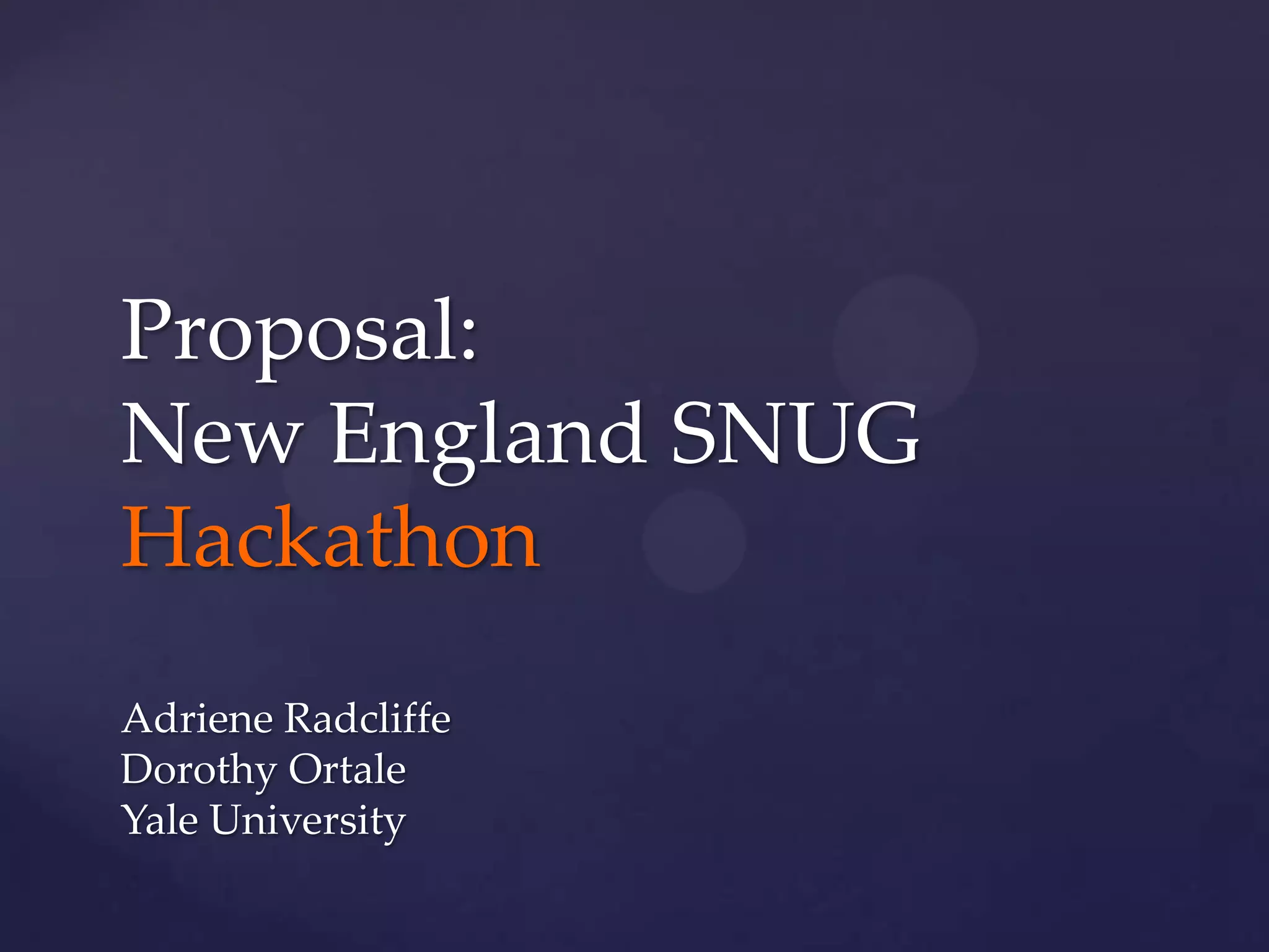 Knowledge hackathon | PPT