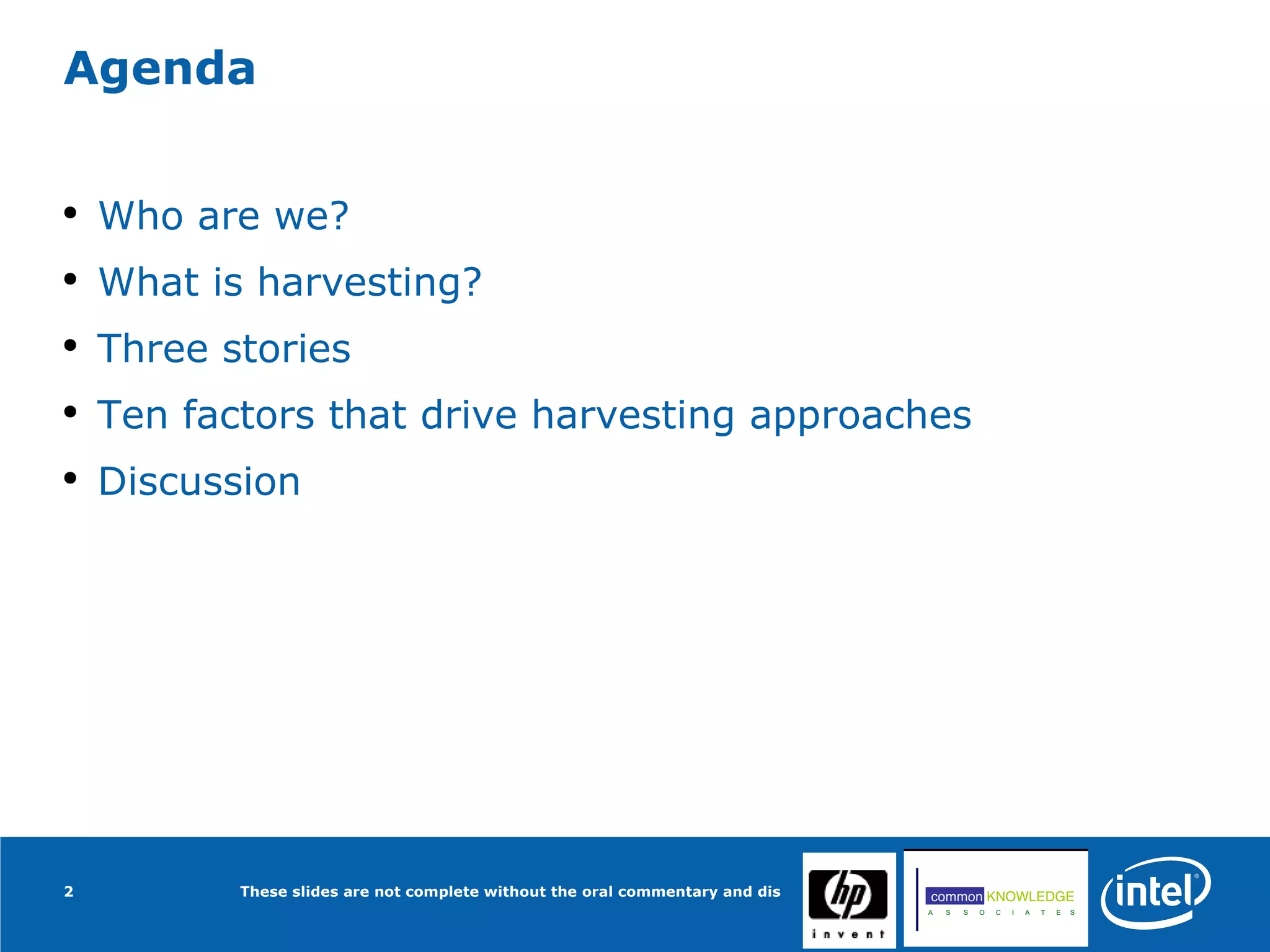 Knowledge Harvesting | PPT
