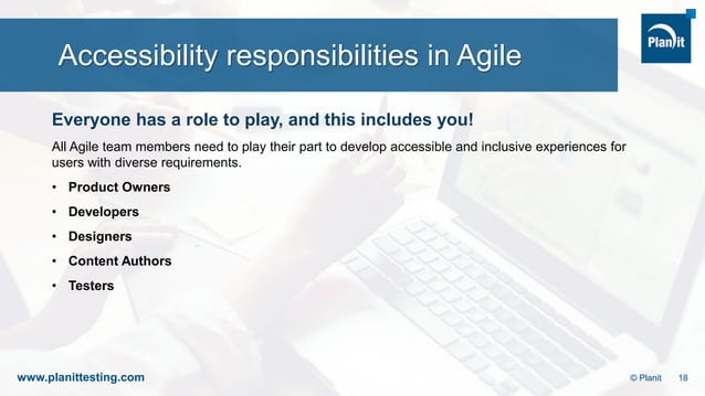 Accessibility in Agile Projects | PPT