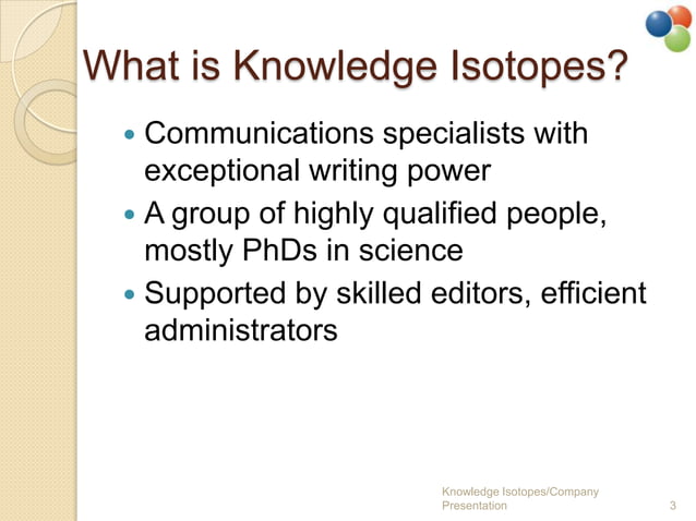 Knowledge Isotopes | PPT