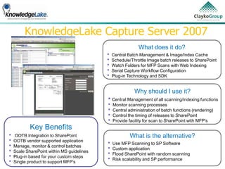 KnowledgeLake - ECM For SharePoint | PPT