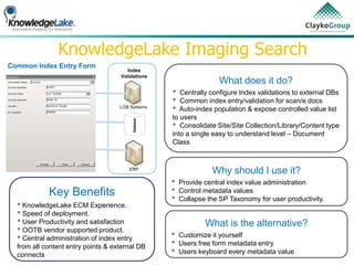 KnowledgeLake - ECM For SharePoint | PPT