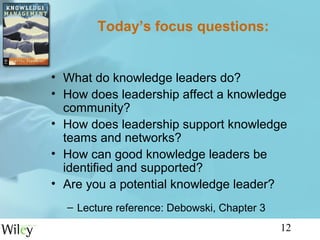 Attributes of a Knowledge leader | PPT
