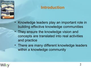 Attributes of a Knowledge leader | PPT