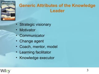 Attributes of a Knowledge leader | PPT