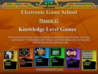 Knowledge Level Games 2016 | PPT