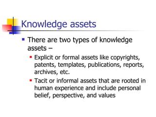 Knowledge Management | PPT | Technology & Computing