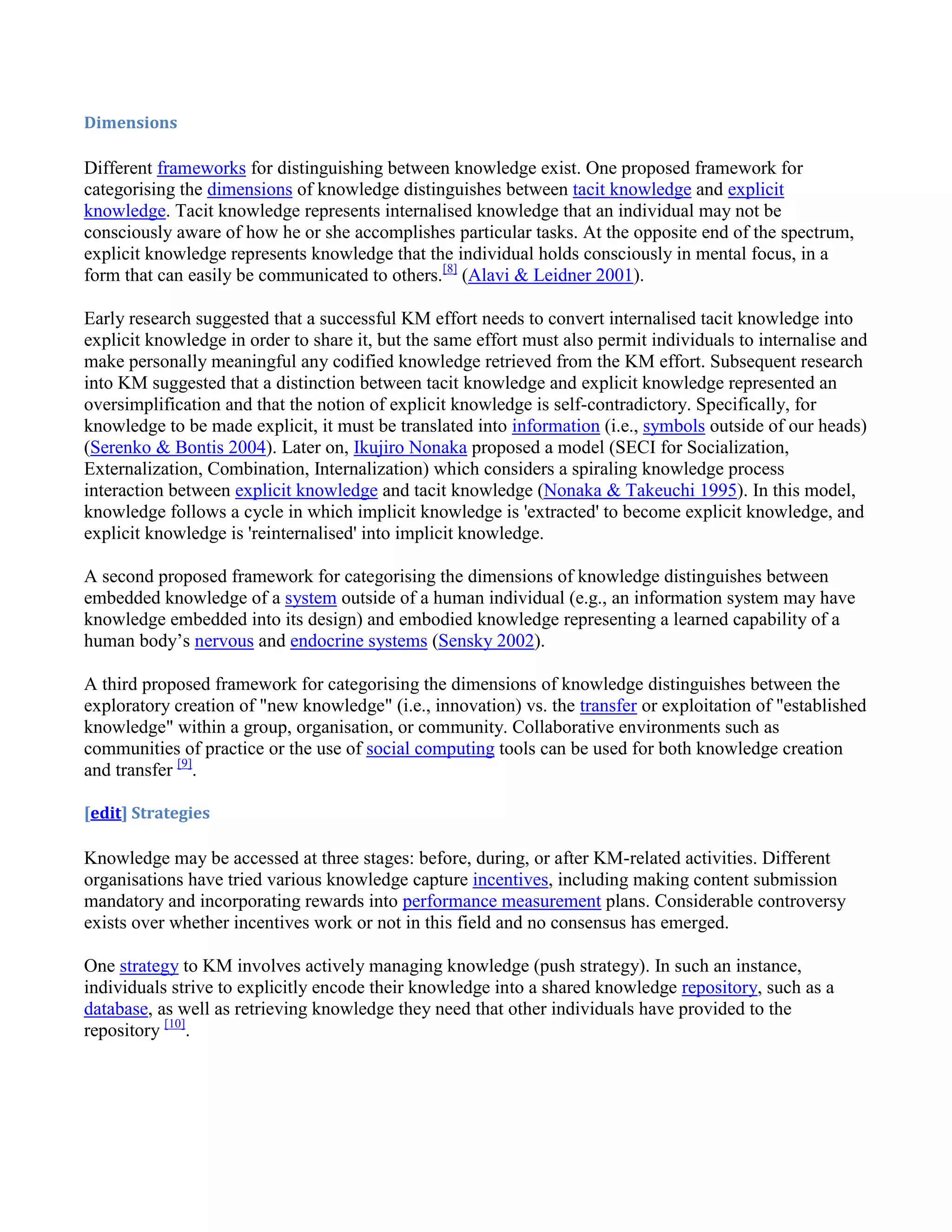 Knowledge Management | DOCX