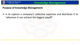 MANAGEMENT INFORMATION SYSTEMS:Knowledge Management | PPT