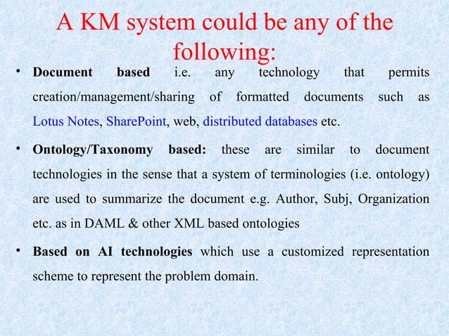 Knowledge management | PPT