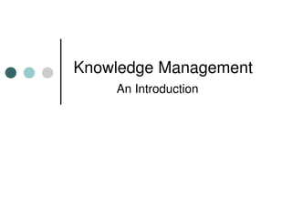 Knowledge management | PPT