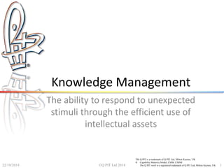 Principles of Knowledge management | PPTX | Business | Business and Finance