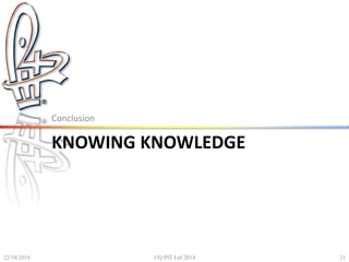 Principles of Knowledge management | PPTX | Business | Business and Finance