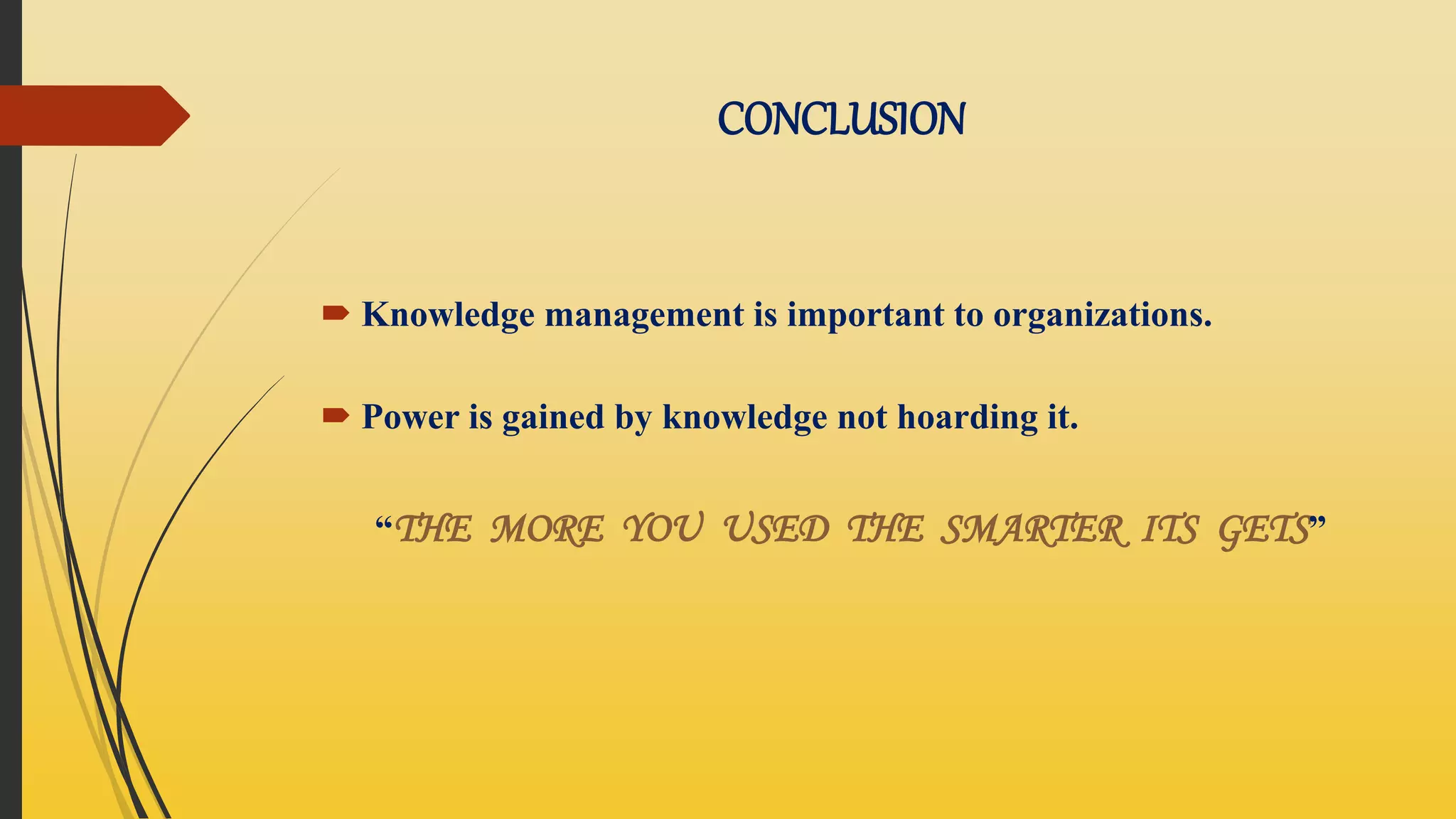 Knowledge management | PPTX