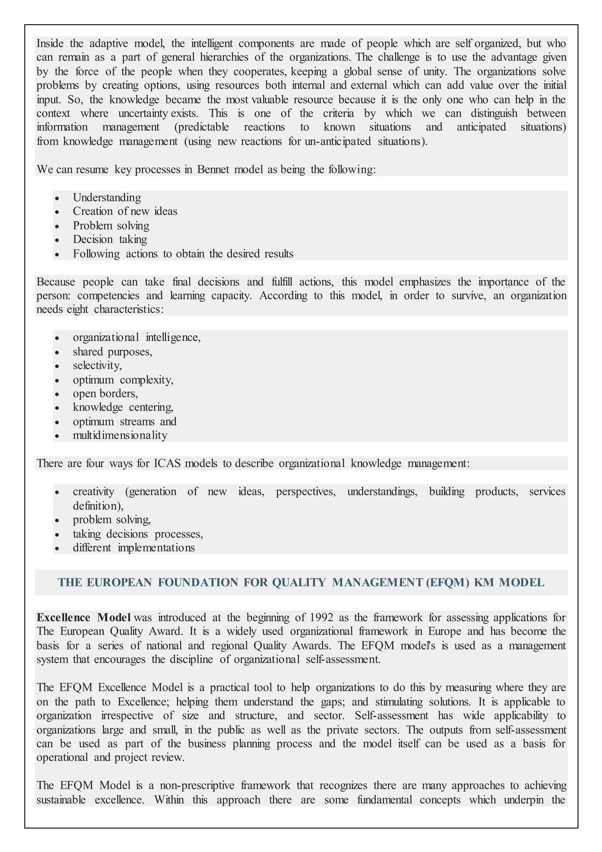 Knowledge management | DOCX