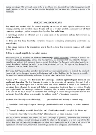 Knowledge management | DOCX