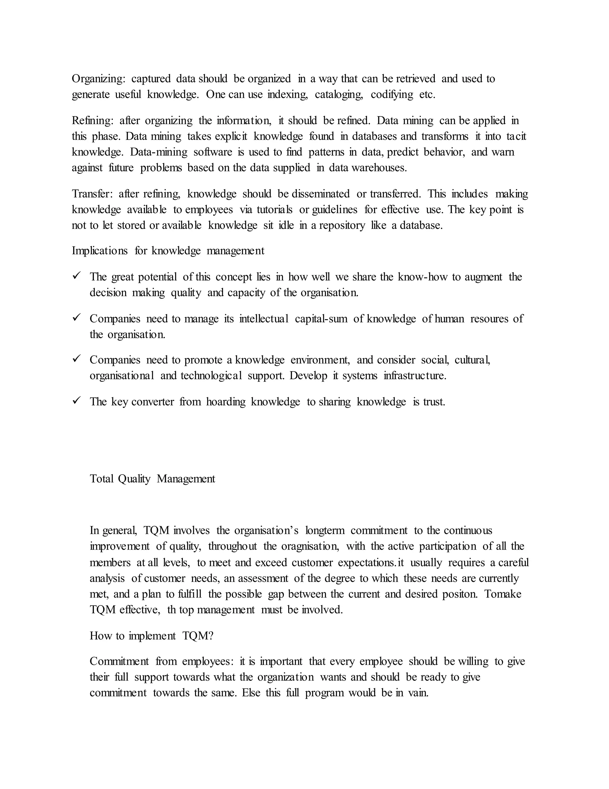 Knowledge management | PDF