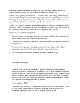 Knowledge management | DOCX