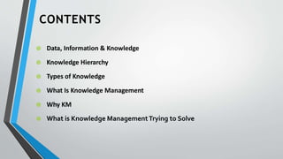 Knowledge management | PPT