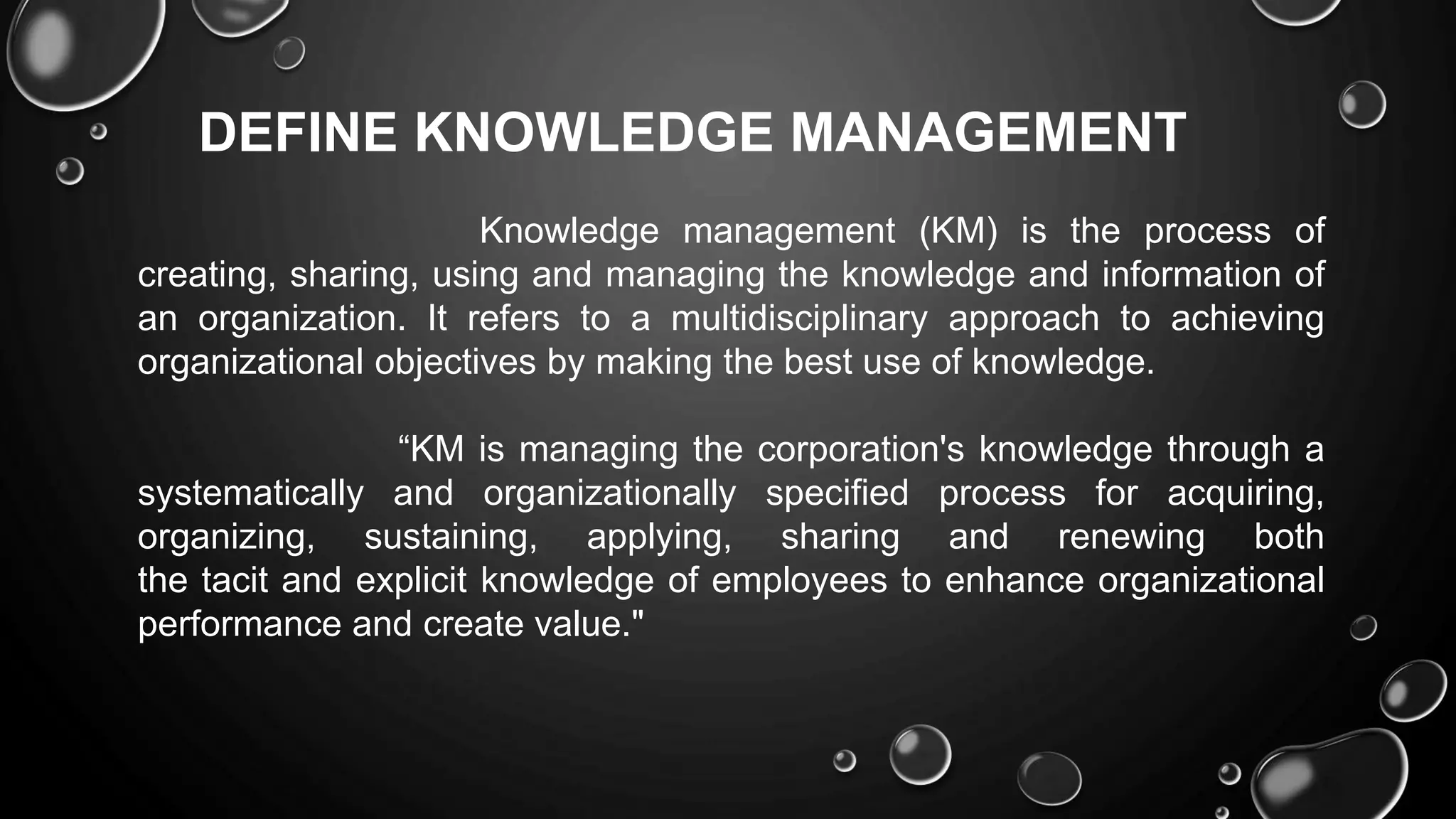 Knowledge management | PPT