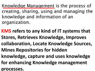 Knowledge Management System By Dr. B. J. Mohite | PPT