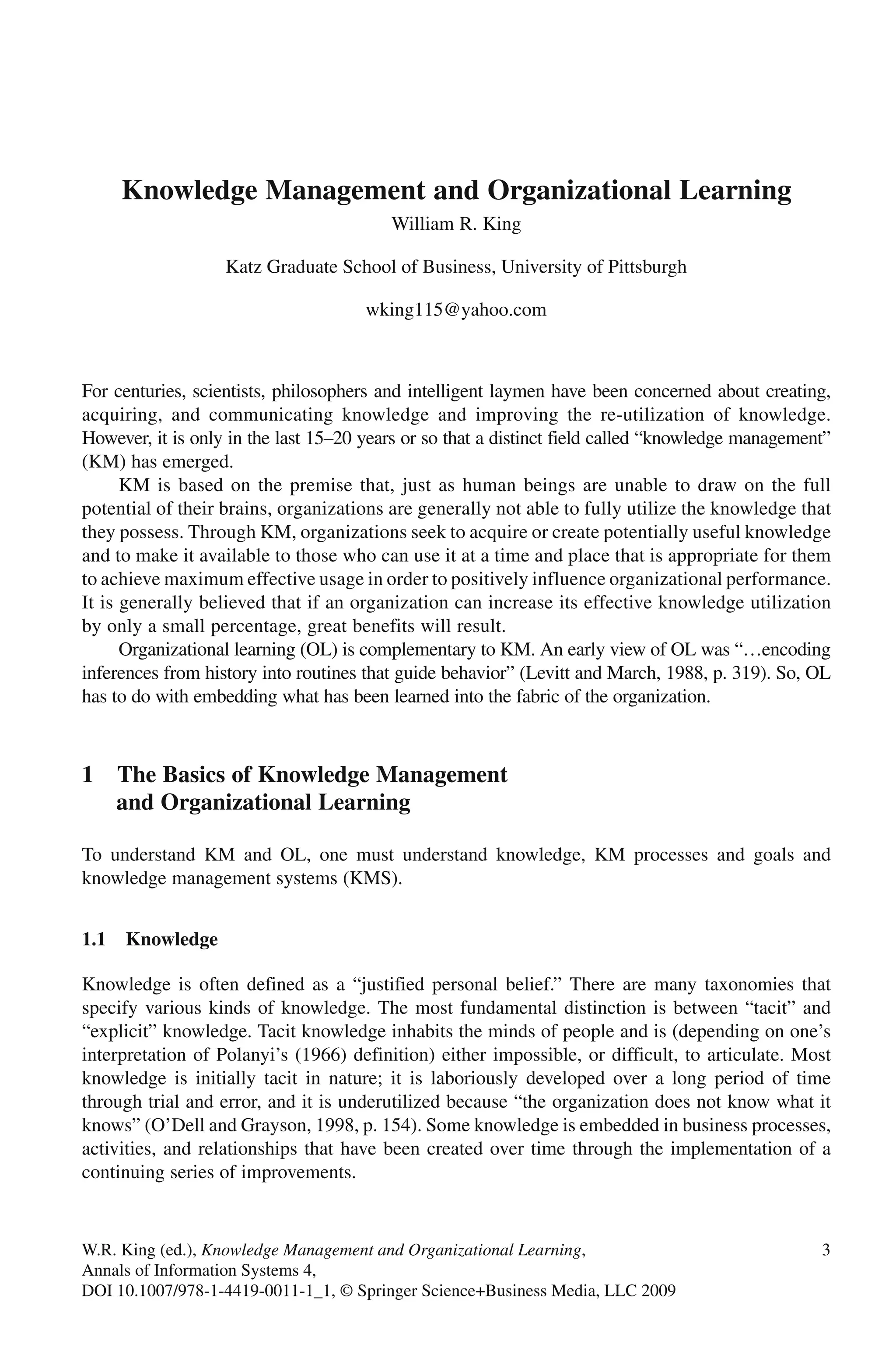 knowledge management.pdf | Business Administration | Business