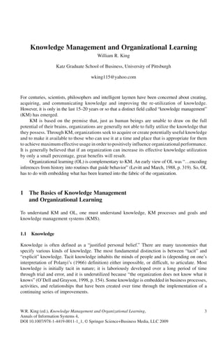 knowledge management.pdf | Business Administration | Business