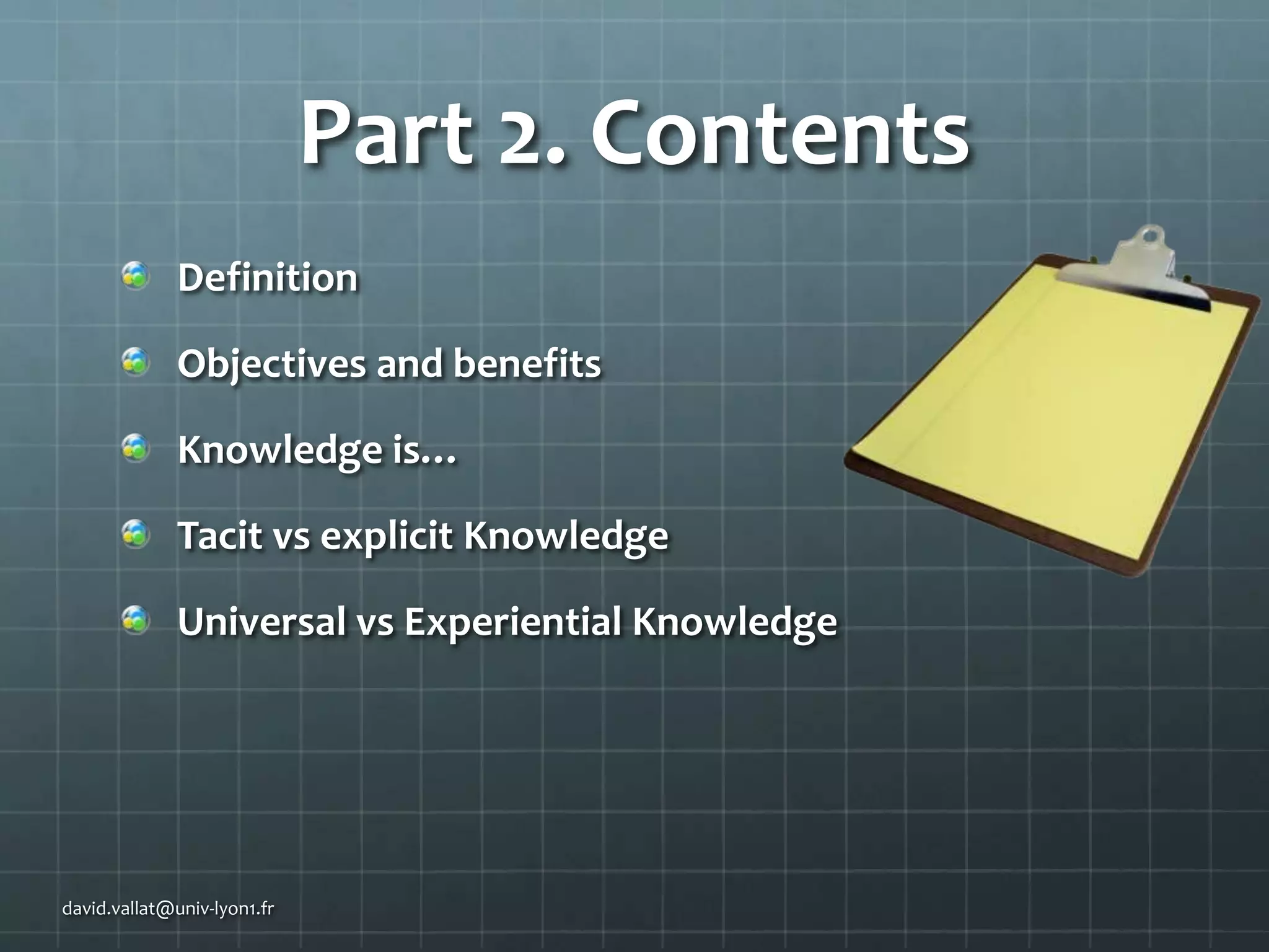 Knowledge management 2 (basic ideas) | PPT
