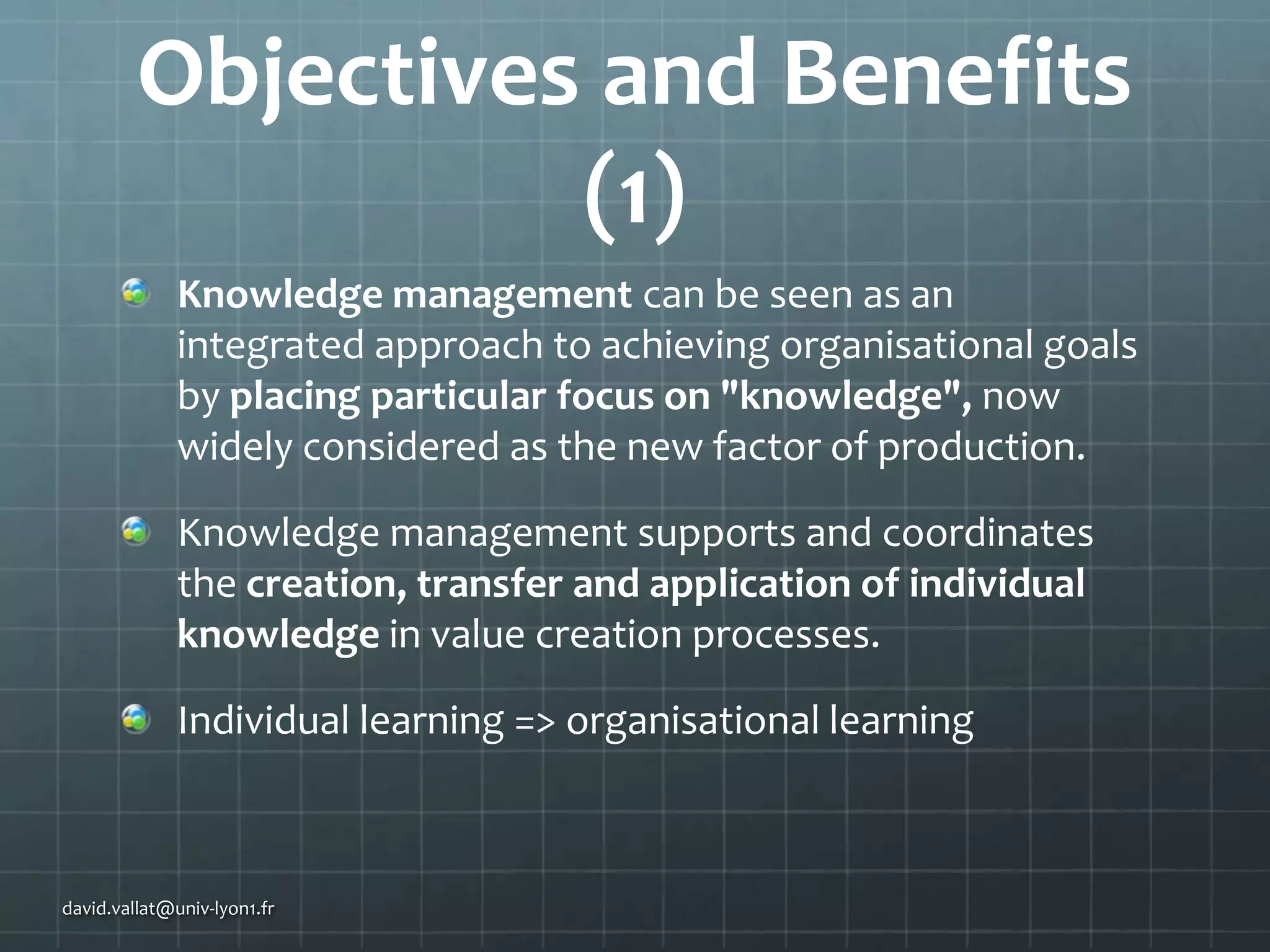 Knowledge management 2 (basic ideas) | PPT